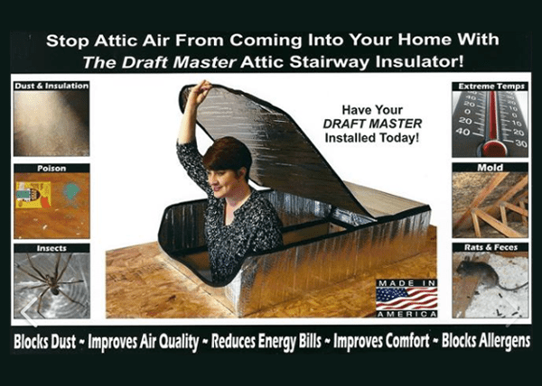 Draft Master Attic Stairway Insulator - Purair